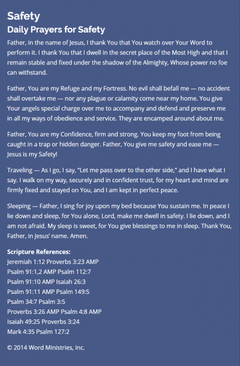 Safety – prayers.org